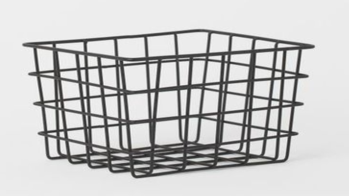 Metal Wire Basket, Storage Baskets Iron Basket Without Interlining ...